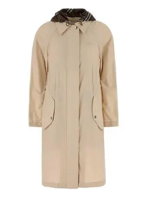 Burberry Stretch Nylon Newbury Parka Jacket - Yellow