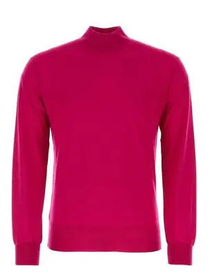 PT TORINO Virgin Wool High Neck Sweater - Pink