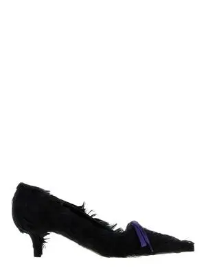 Prada Embellished Satin Pumps With 5 Cm Heel - Black