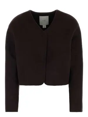 CALVIN KLEIN Calvin Klein Wool-Blend Cropped Blazer