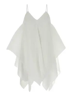 JW Anderson V-neck Draped Top - White
