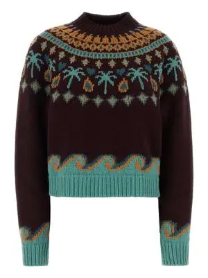 Alanui Embroidered Wool Sweater - Printed