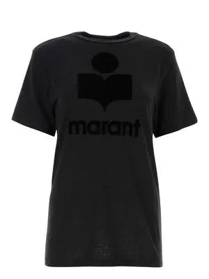 Isabel Marant Étoile Isabel Marant Etoile Zewel Linen T-Shirt Black