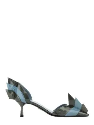 PRADA PRADA Leather Pumps With Contrast Detailing