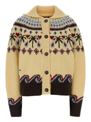 ALANUI ALANUI Embroidered Virgin Wool Cardigan