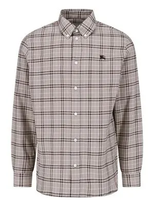 Burberry Burberry Men's 100% Cotton Shirt Grey