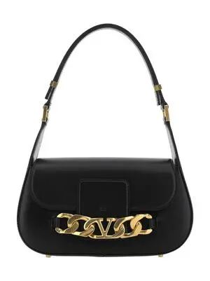 Valentino Garavani VALENTINO GARAVANI VLogo Chain Shoulder Handbag Black