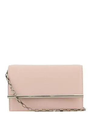 Alexander McQueen Leather Mini Clutch With Silver Tone Hardware - Pink