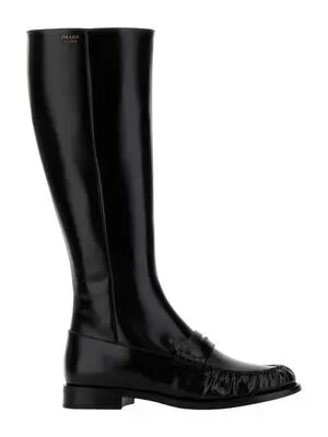 PRADA PRADA Leather Knee-High Boots