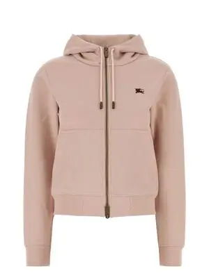 Burberry Cotton Full Zip Hoodie - Pink