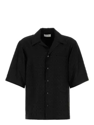 Alexander McQueen Viscose-blend Button-front Shirt - Black