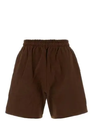 ENTIRE STUDIOS Cotton Bermuda Shorts - Brown
