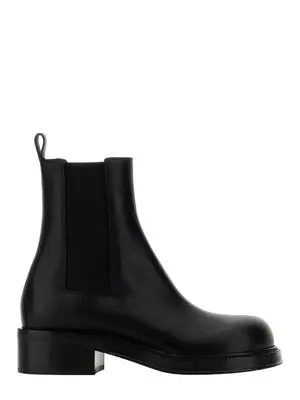 Bottega Veneta BOTTEGA VENETA Leather Chelsea Boots Black