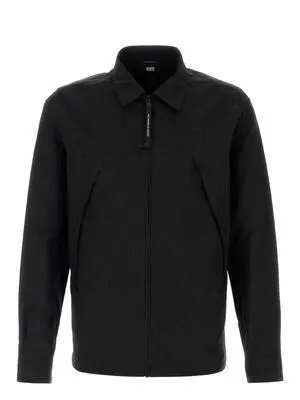 C.P. COMPANY Gabardine Zip-up Jacket - Black