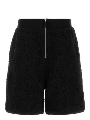 ENTIRE STUDIOS Teddy Bermuda Shorts With Zip Front - Black