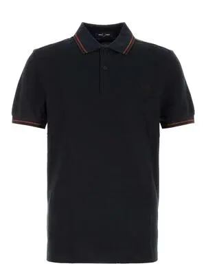 Fred Perry Piqué Polo Shirt - Blue