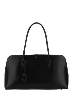 Saint Laurent Leather Shopping Handbag - Black
