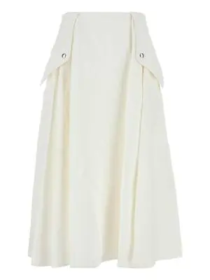 Bottega Veneta Mini Viscose-blend Skirt - White