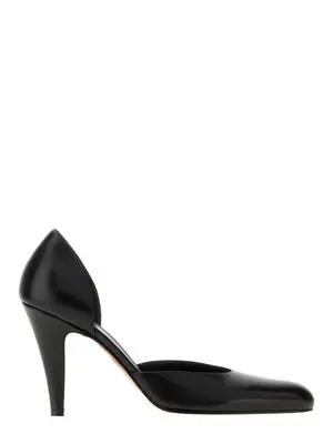 THE ROW Ornella Leather Pumps - Black