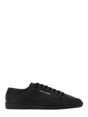 Saint Laurent Saint Laurent Calf Leather Gym Sneakers Black