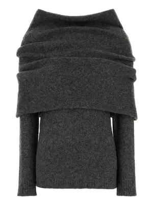 ENTIRE STUDIOS Wool-alpaca Blend Crewneck Sweater - Grey