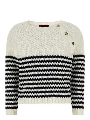 Gucci Embroidered Cotton Sweater - Stripped