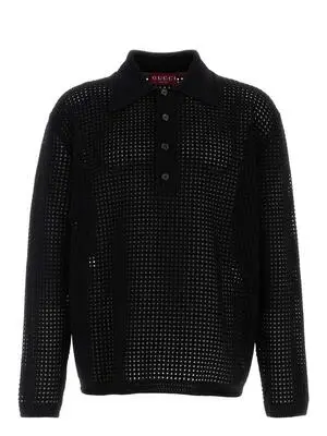 GUCCI Gucci Crochet Polo Shirt