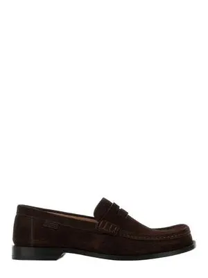 Loewe Suede Slip-on Loafers - Brown