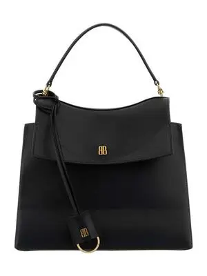 Balenciaga Leather Medium Nano Handbag - Black