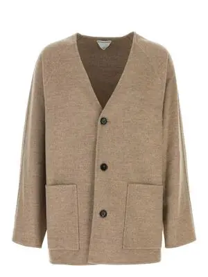 Bottega Veneta Dove Wool-blend Cardigan - Grey