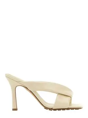 BOTTEGA VENETA BOTTEGA VENETA Leather Riva Flat Sandals With Stiletto Heel