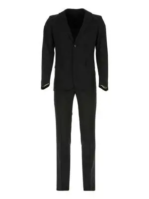 PRADA Prada-Inspired Black Wool Blend Suit (Men's) - Virgin Wool & Mohair