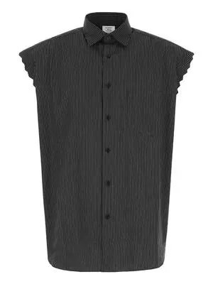 Vetements Vetements Ribbed Poplin Shirt With Striped Finish Stripped