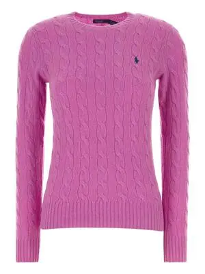 Polo Ralph Lauren POLO RALPH LAUREN Wool-Cashmere Blend Cable Knit Sweater Pink