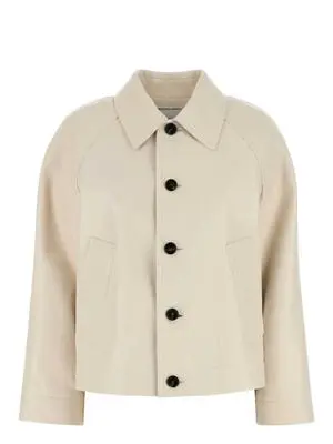 Bottega Veneta Leather Jacket - White