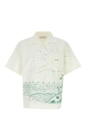 Prada Poplin Shirt For - White