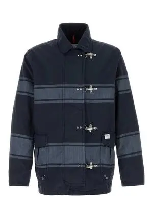 FAY Contrast Panel Cotton Jacket - Multicoloured