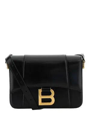 BALENCIAGA BALENCIAGA Leather Mini Hourglass Crossbody Handbag