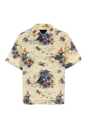Prada Prada Designer Printed Cotton Shirt For Men Exotic
