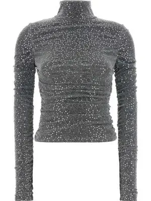 DOLCE & GABBANA DOLCE & GABBANA Metallic Turtleneck T-Shirt