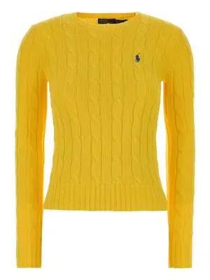 Polo Ralph Lauren Cable Knit Cotton Sweater - Yellow