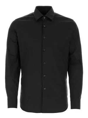 Prada Stretch Poplin Shirt - Black