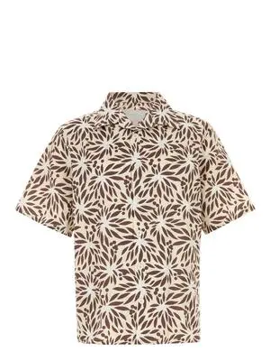 Prada Prada Printed Floral Cotton-Silk Blend Shirt For Men Floral