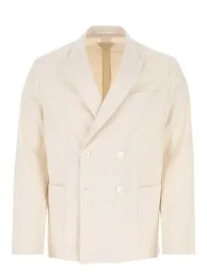 Prada 100% Cotton Blazer - White