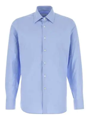 Prada Stretch Poplin Shirt - Light Blue