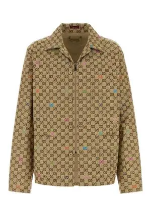 GUCCI GUCCI GG-Patterned Zip-Up Jacket