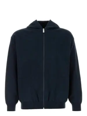 Herno Zip-up Cotton-blend Cardigan - Blue