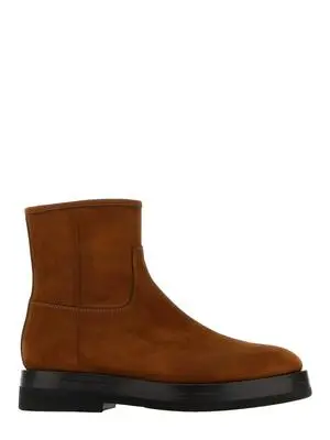 Santoni Suede Ankle Boots For - Camel