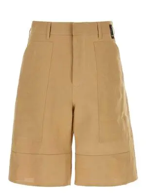 Fendi Paper Bermuda Shorts - Camel
