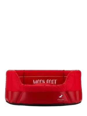 POLDO DOG COUTURE Moon Boot-style Dog Bed - Red